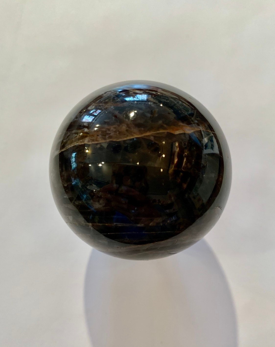 BLACK MOONSTONE Sphere// Moonstone Sphere// Crystal Sphere// Healing ...