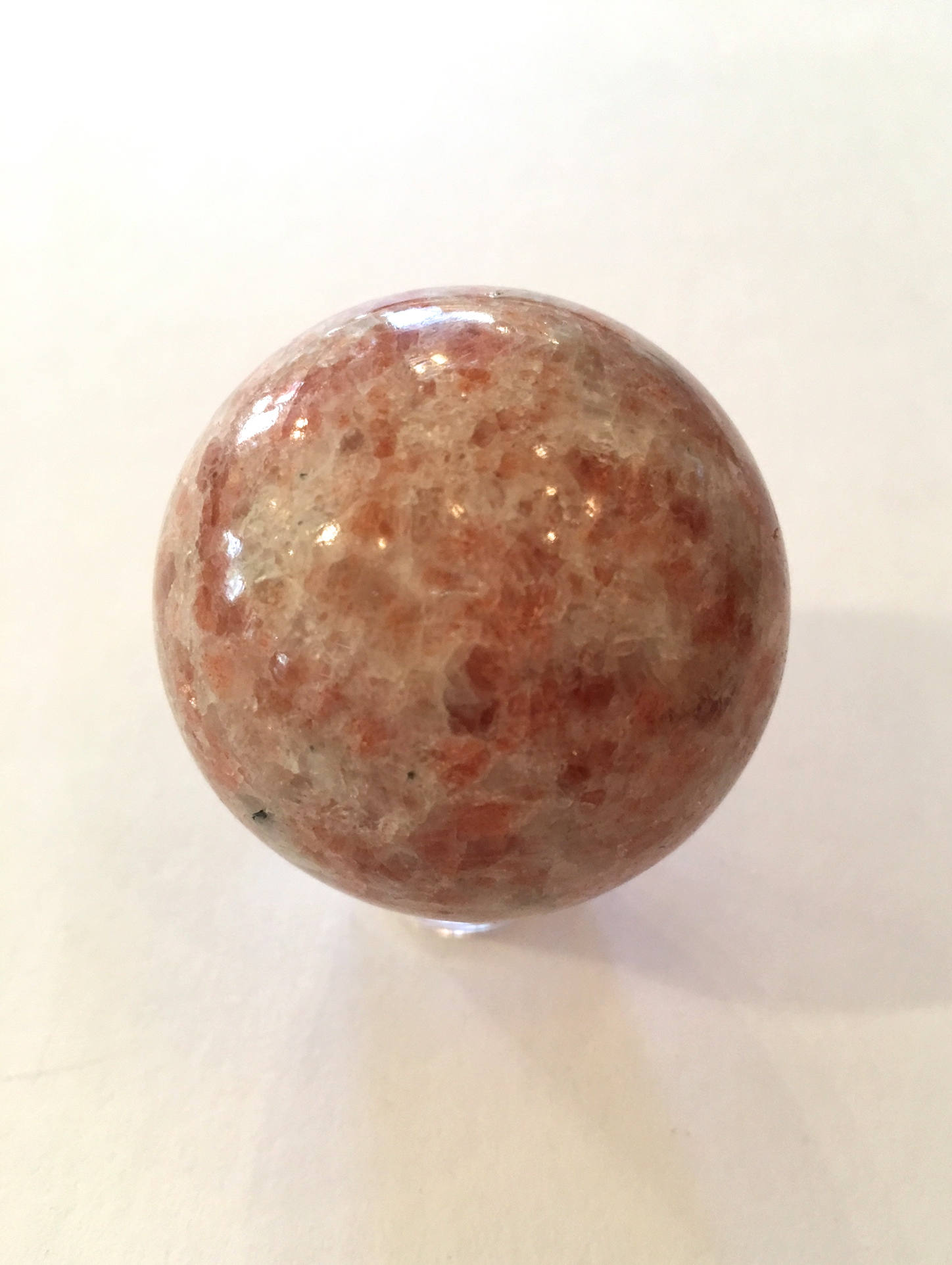 SUNSTONE Sphere// ORANGE Sunstone Sphere// Crystal Sphere// Sunstone// Healing Gemstone ...