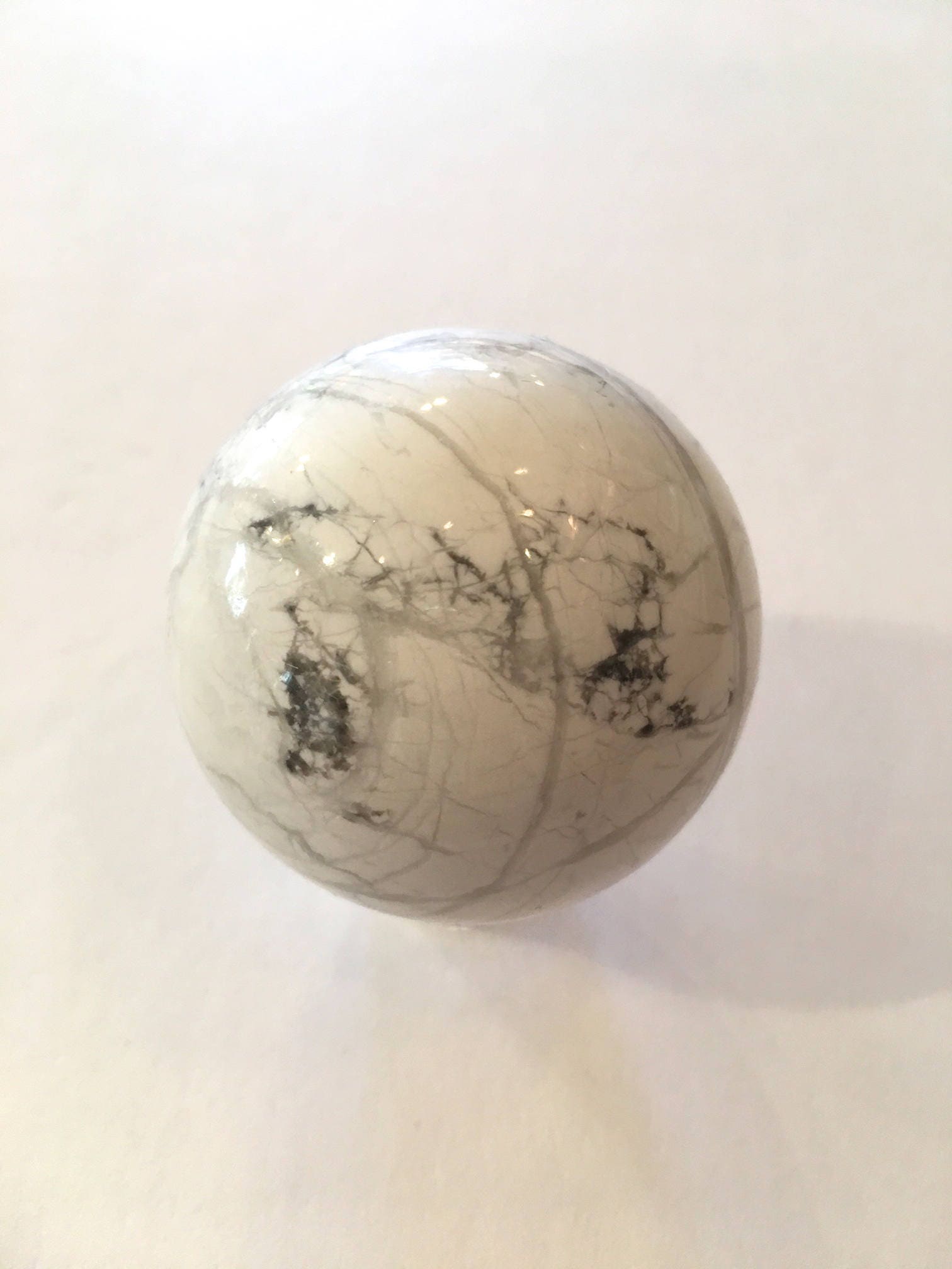 WHITE HOWLITE Sphere// Howlite Sphere// Crystal Sphere// Healing ...
