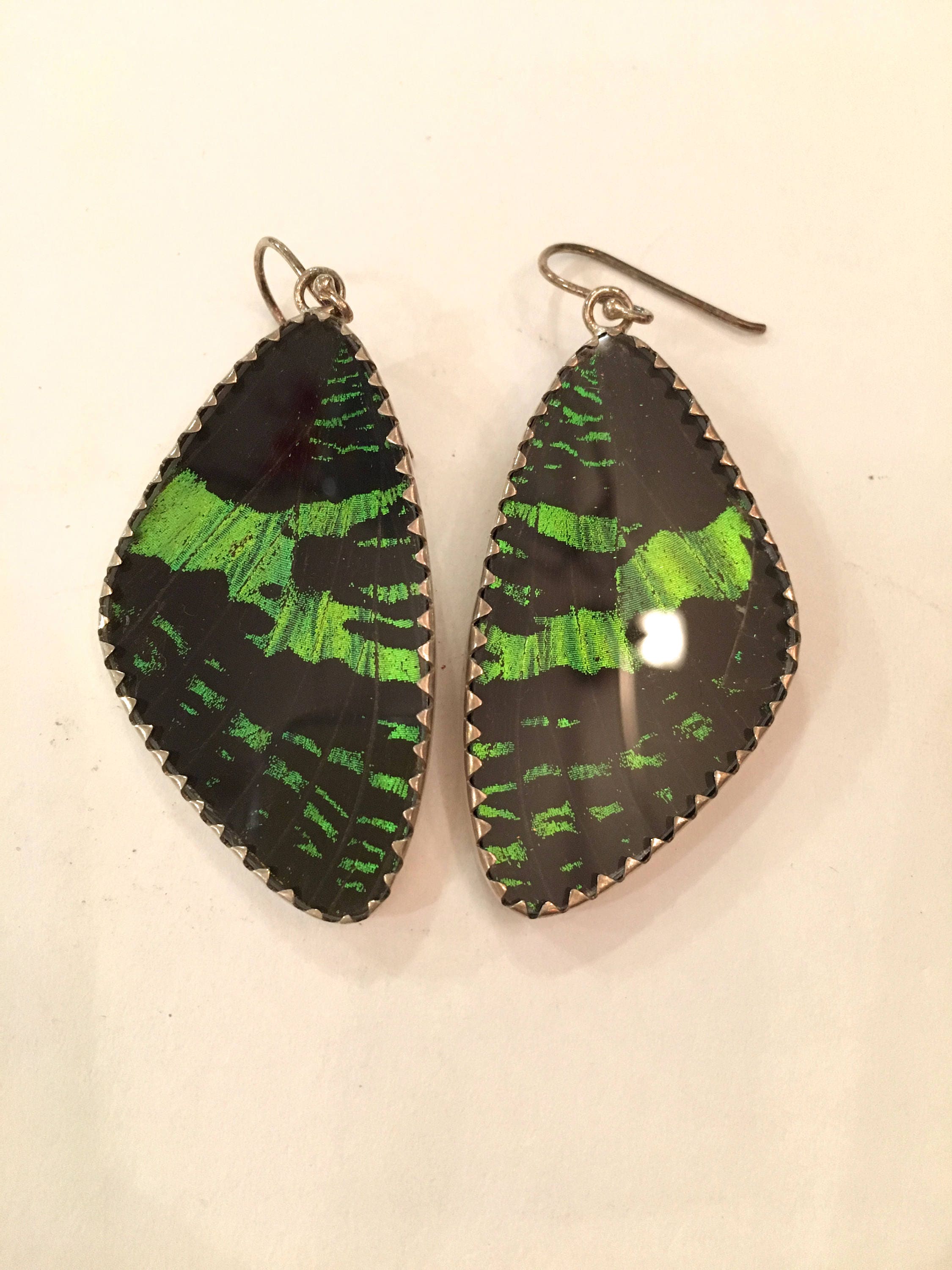 SUNSET MOTH Butterfly Wing Earrings// Butterfly Wing Jewelry ...