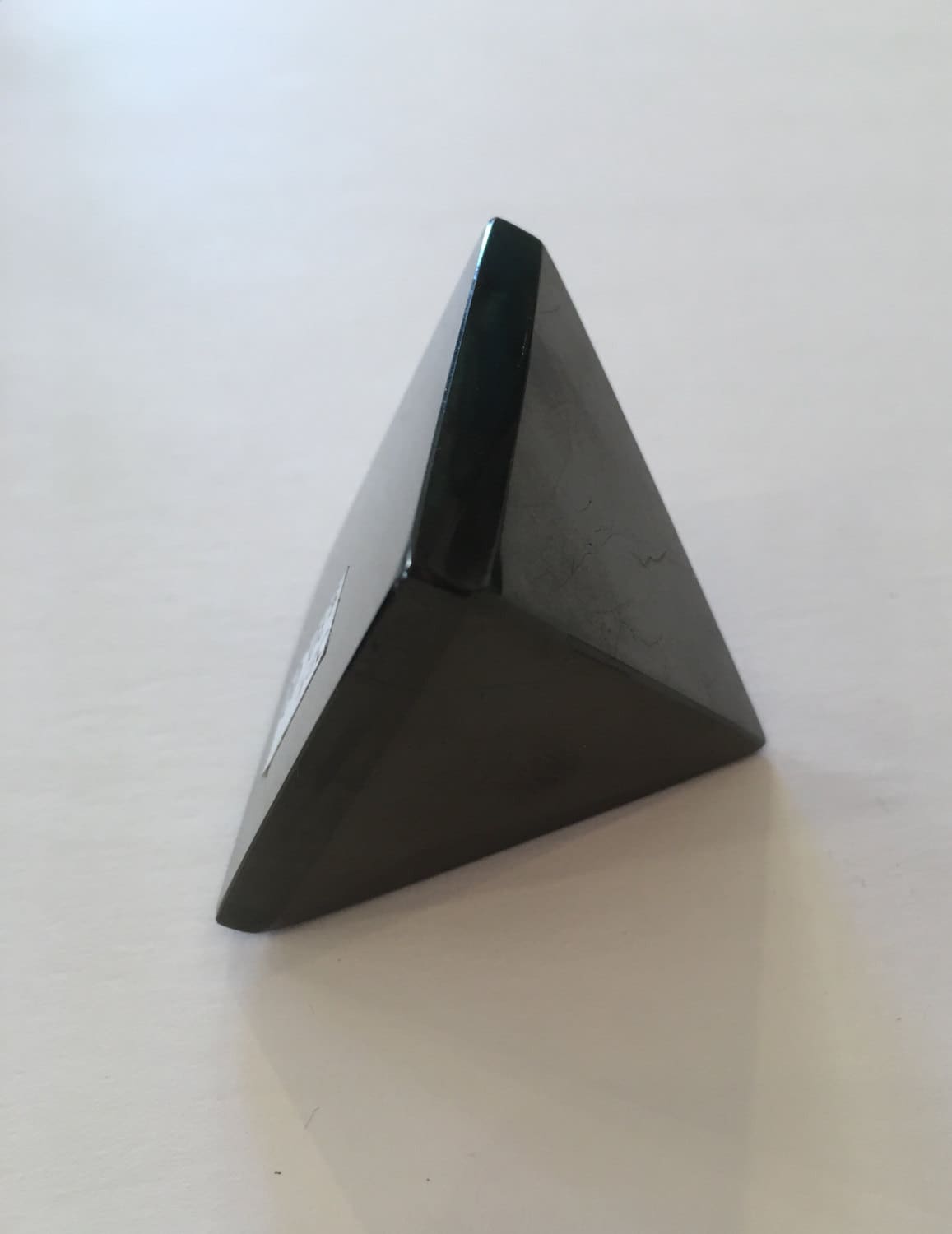 JET Pyramid// Crystal PYRAMID// Pyramid// Stone Carved Pyramid// Black ...