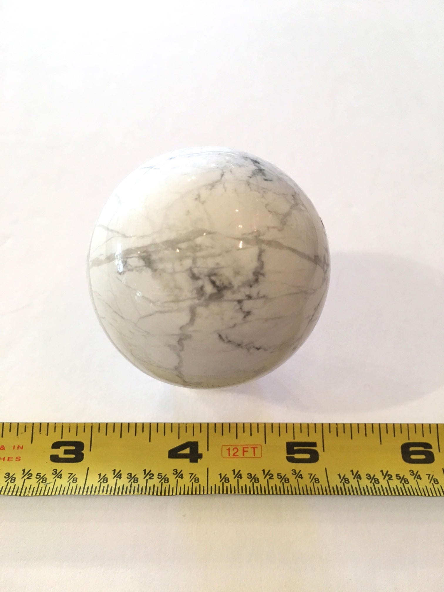 WHITE HOWLITE Sphere// Howlite Sphere// Crystal Sphere// Healing ...