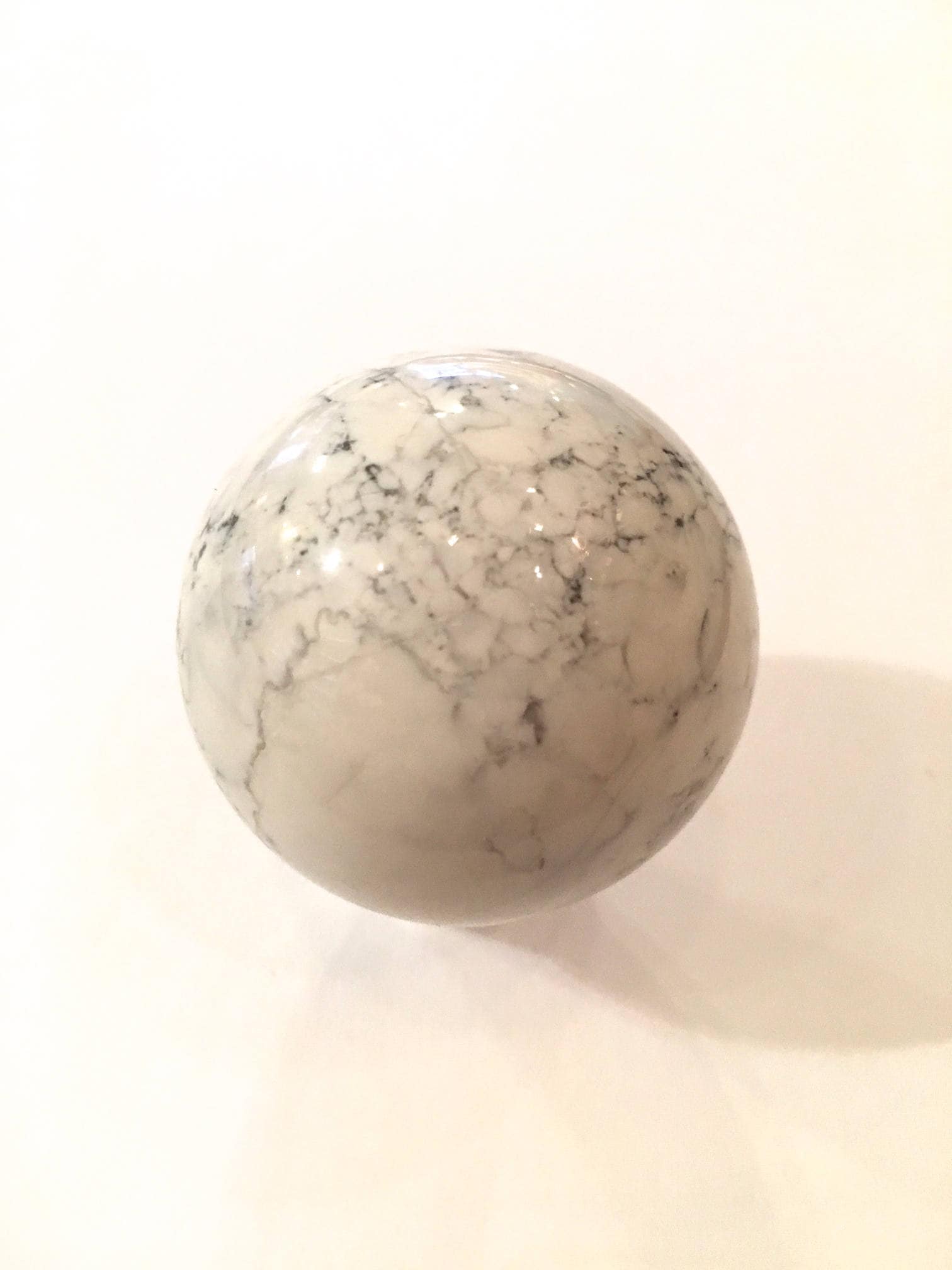 WHITE HOWLITE Sphere// Howlite Sphere// Crystal Sphere// Healing ...