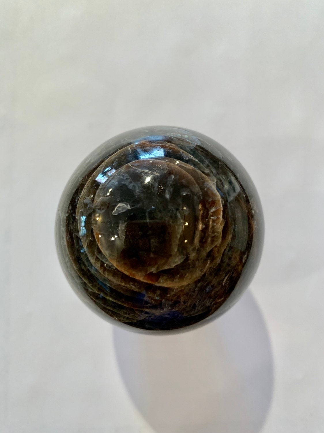 BLACK MOONSTONE Sphere// Moonstone Sphere// Crystal Sphere// Healing ...