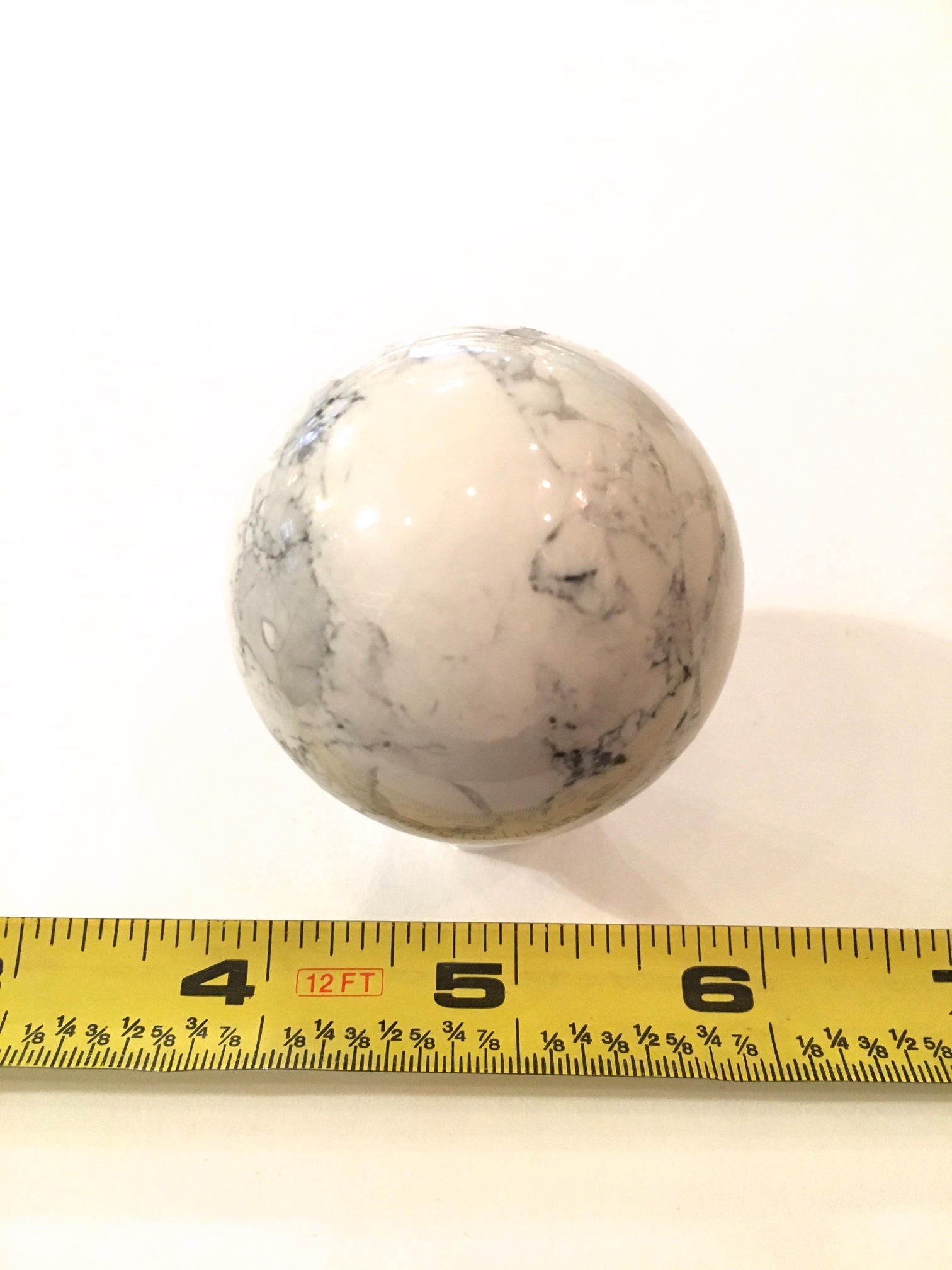 WHITE HOWLITE Sphere// Howlite Sphere// Crystal Sphere// Healing ...