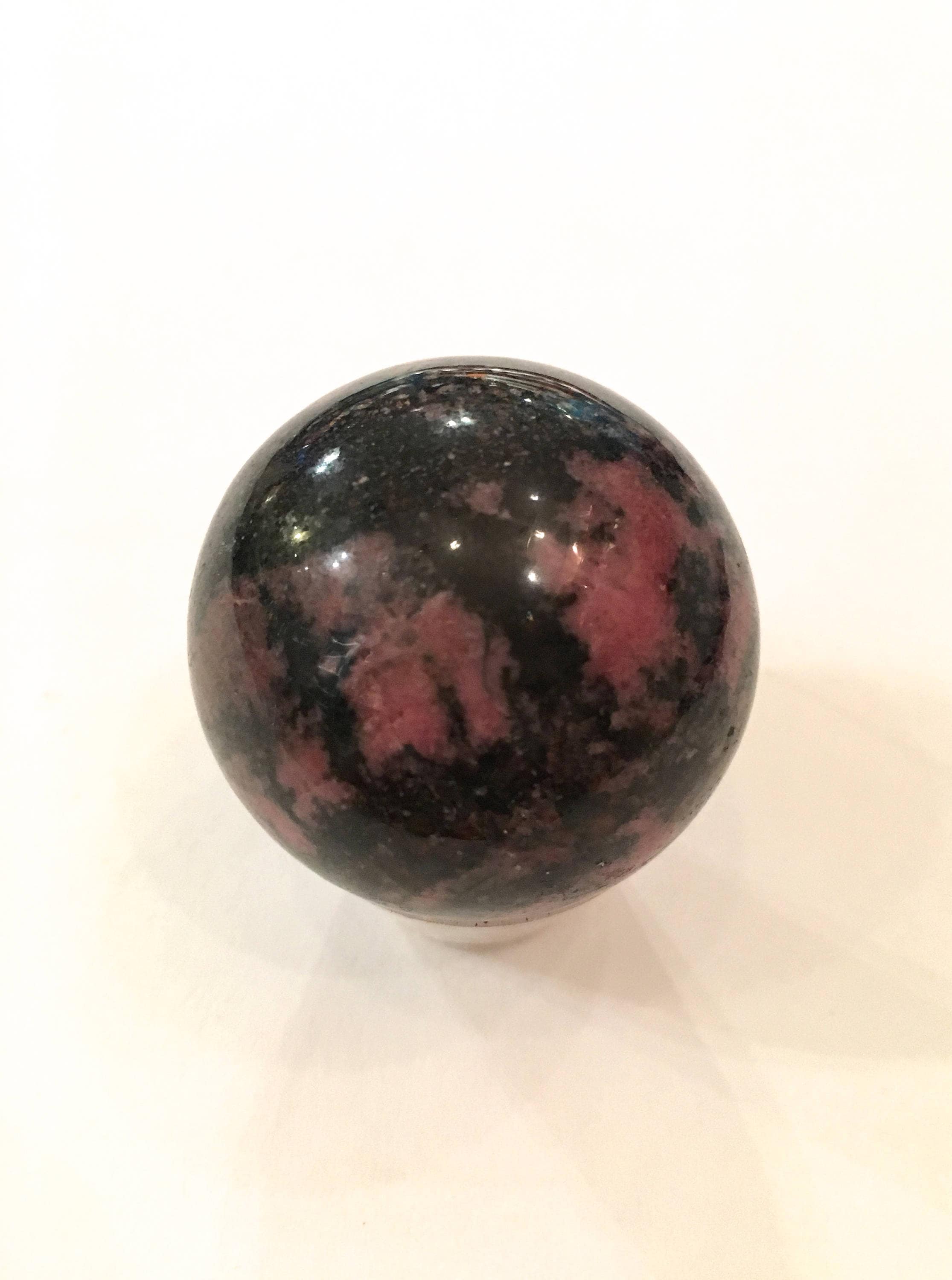 RHODONITE Sphere// Crystal Sphere// Rhodonite Orb// Rhodonite// Healing ...