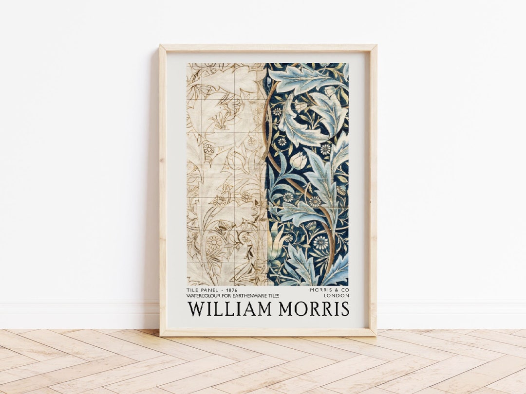 William Morris Print, William Morris Exhibition, Arts and Craft ...