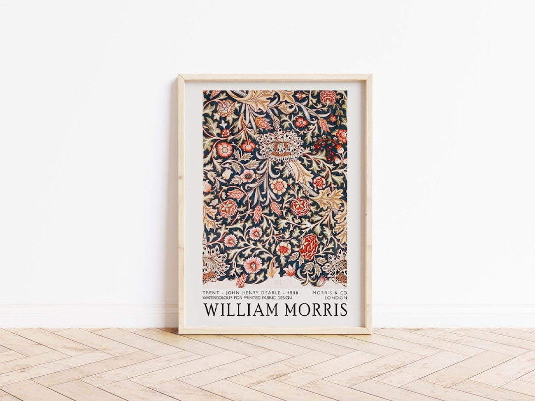 William Morris Print, William Morris Exhibition, Arts and Craft ...