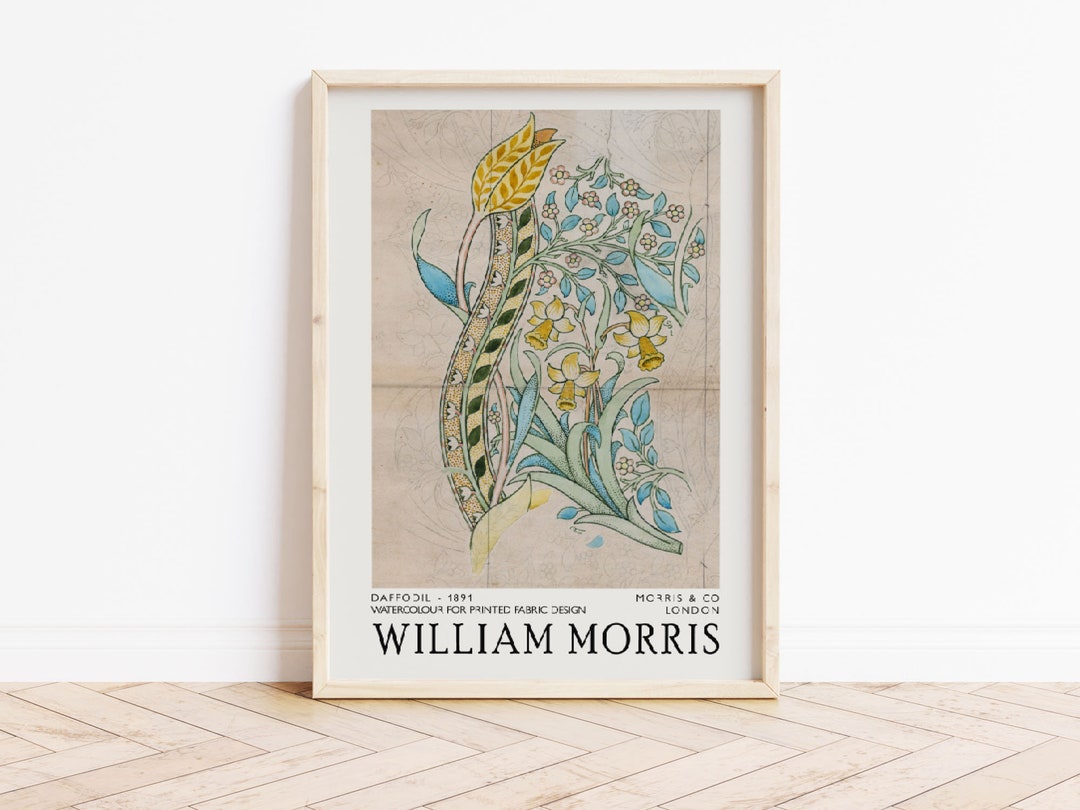William Morris Print, William Morris Exhibition, Arts and Craft ...