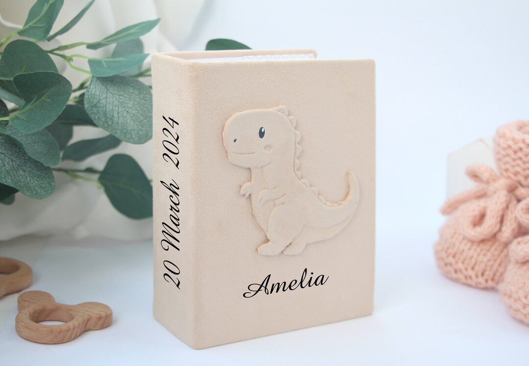 Personalized Baby Photo Album Dragon 4х6 | First Year Baby Photo Album ...