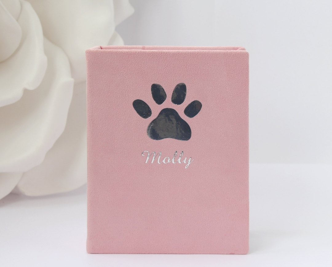 Pet Photo Album. Dog or Cat Memorial Album . Personalised Pet Photo ...