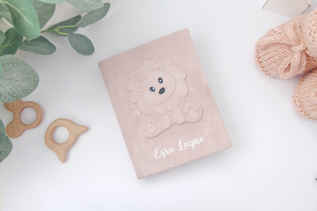 Personalized Baby Photo Album Lion 4х6. First Year Baby Photo Book for ...