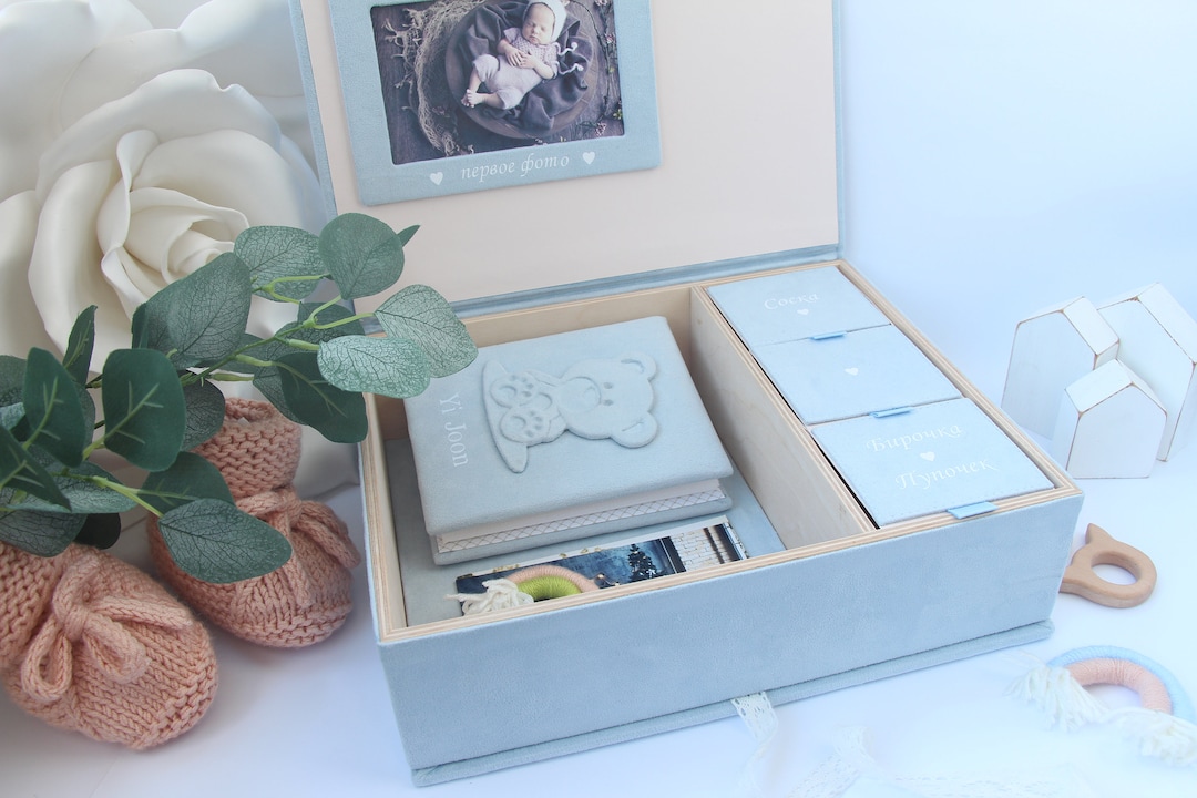Baby Memory Box | Personalized Baby Keepsake Photo Box | Newborn ...