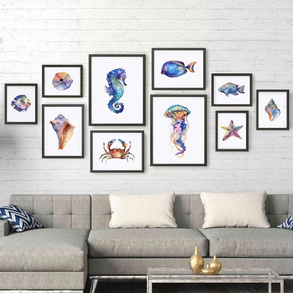 Seashell Wall Art - Etsy