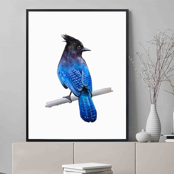 Blue Jay Art - Etsy