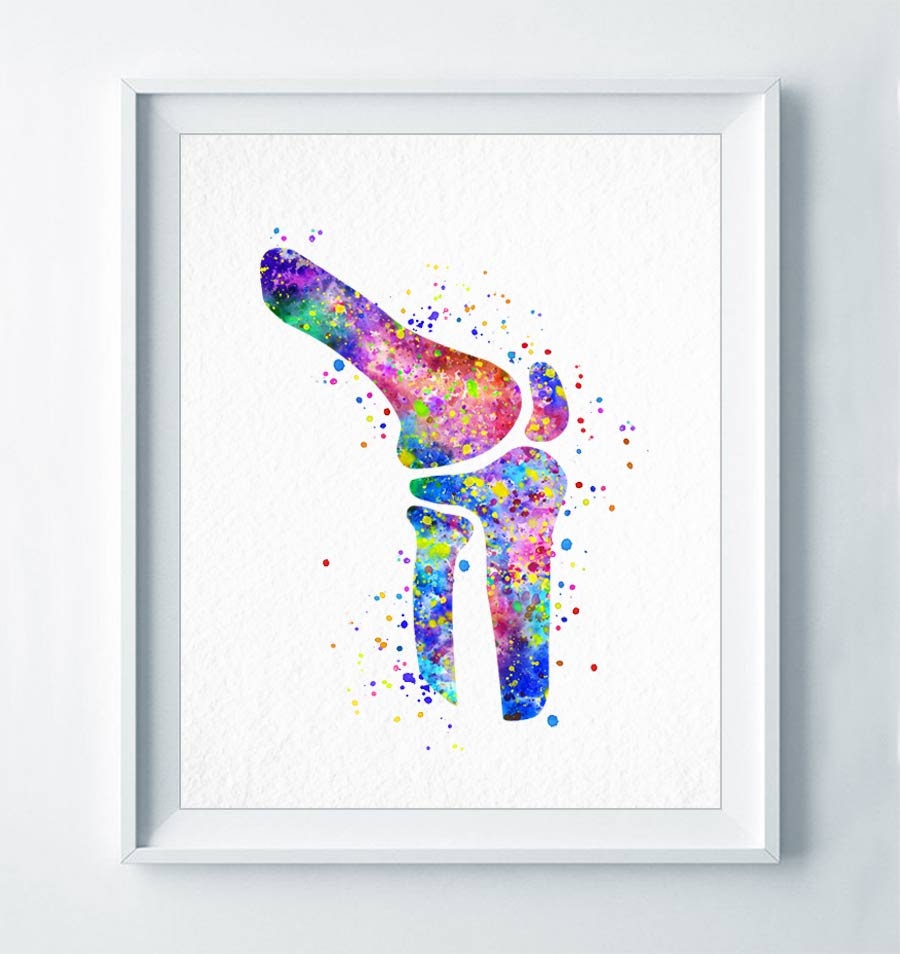 Shoulder Hip Knee Joint Prints Set of 3 Anatomy Wall Art | Etsy