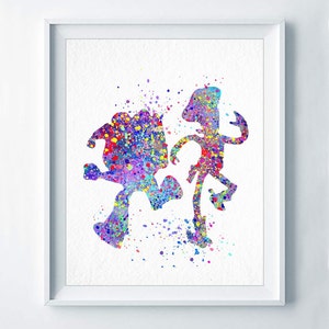 Toy Story Poster Watercolor Movie Print Woody and Buzz Posters Kids ...