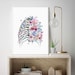 Rib Cage Anatomy Print Bones Skeleton Decor Doctor Gift Clinic Medicine ...