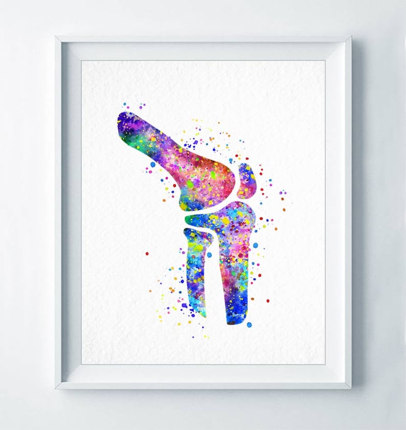 Knee Print Anatomy Poster Human Body Anatomy Art Leg Bones - Etsy