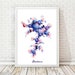 Serotonin Print Wall Art Serotonin Molecule Watercolor Gift Medical Art ...