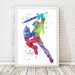 Link Legend of Zelda Art Print Abstract Watercolor Art Link Poster ...