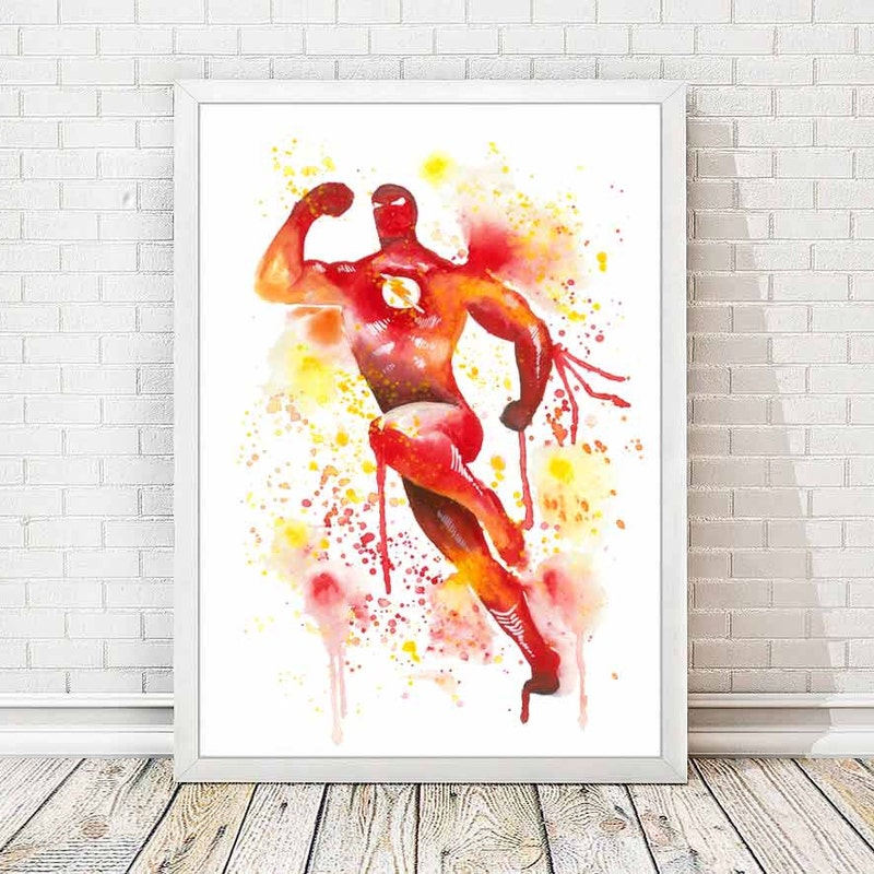 Superhero Watercolor - Etsy
