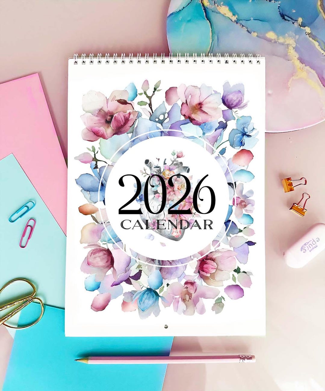 2026 Medical Calendar, Anatomy Art Wall Calendar, Nurse Practitioner ...
