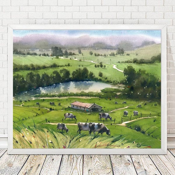 Farm Landscape Art - Etsy