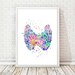Thyroid Gland Print Anatomy Art Poster Wall Decor Watercolor Structure ...