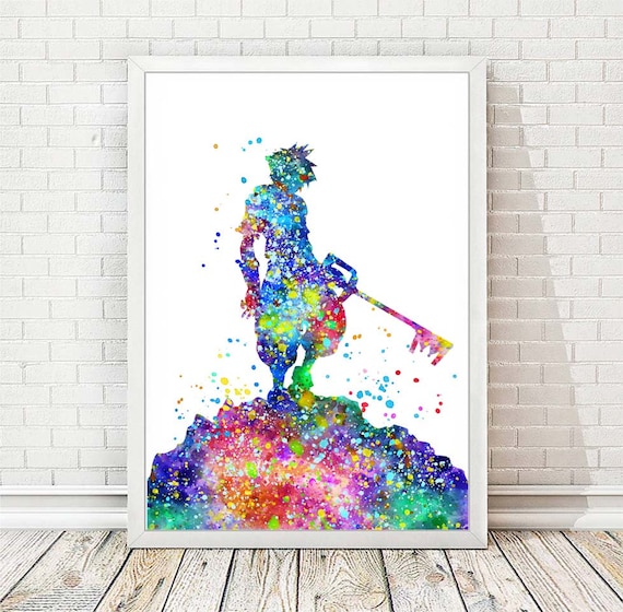 Prints Art & Collectibles Sora Art Sora Watercolor Print Nursery Sora ...