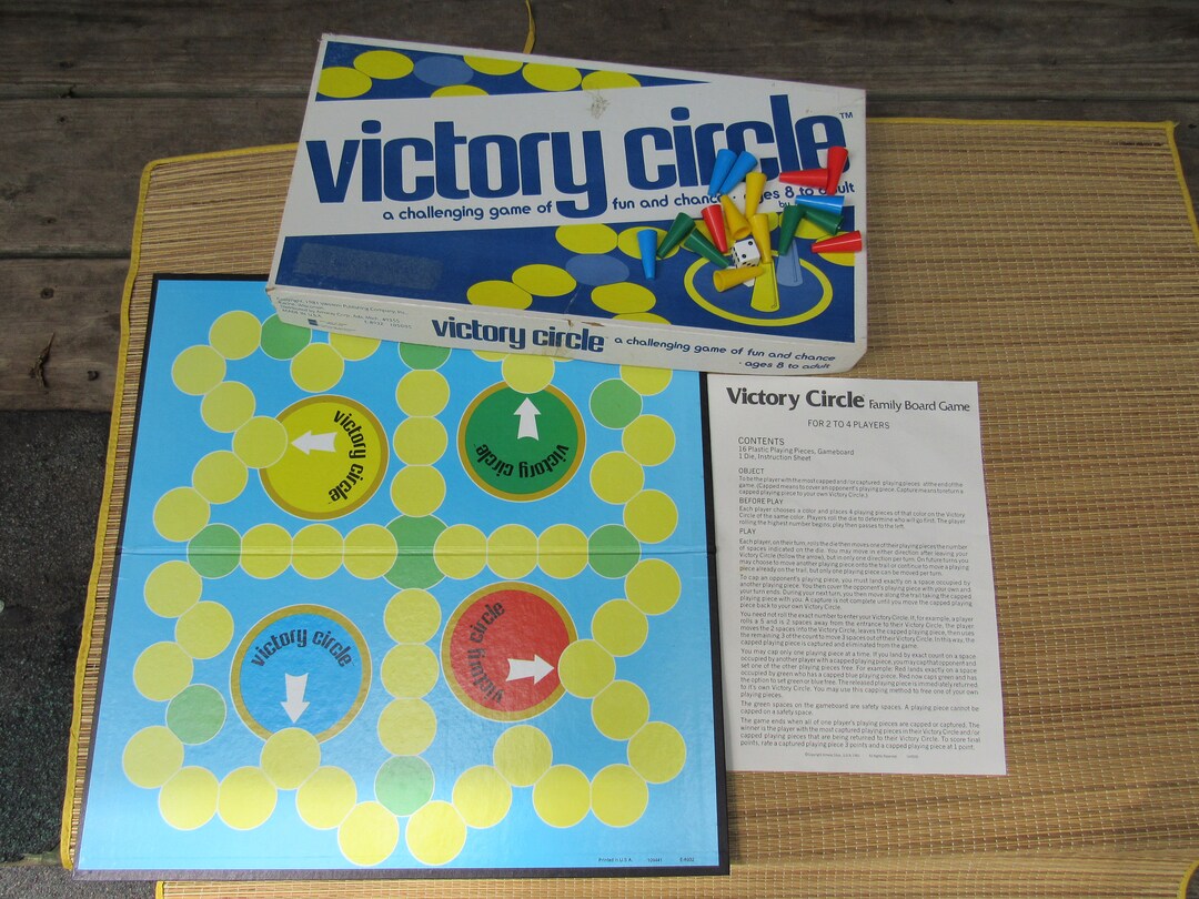 Victory Circle Board Game by Amway 1981 Complete With Original Box - Etsy