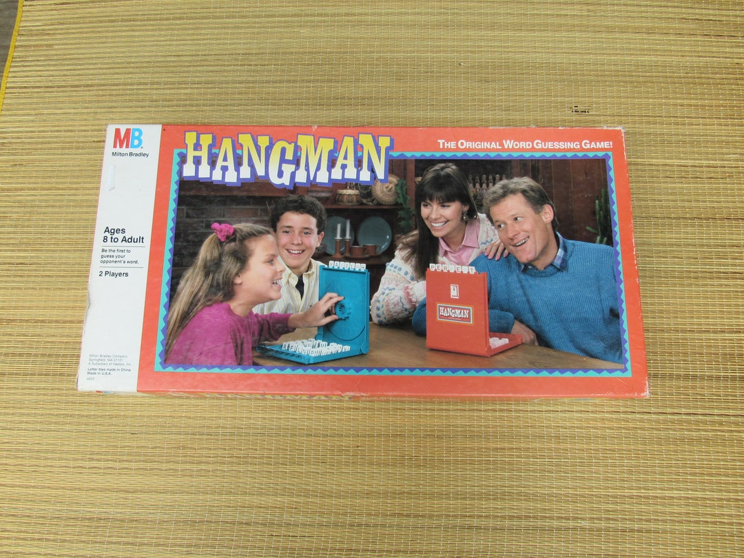 Vintage HANGMAN the Original Guessing Game Board Game 1988 COMPLETE - Etsy
