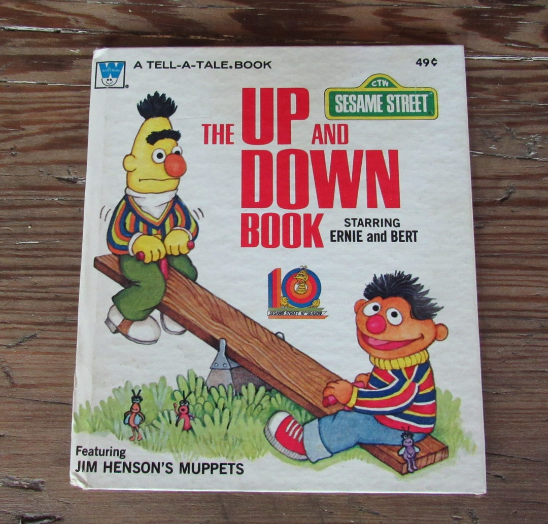 Vintage the UP and DOWN BOOK Starring Ernie and Bert A Children's Book ...