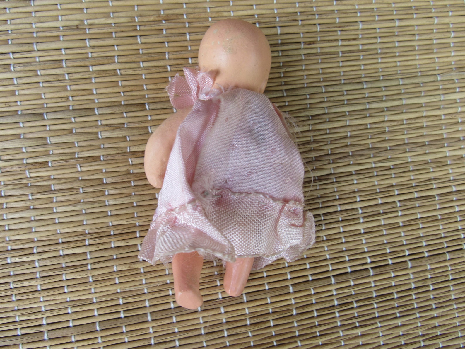 Vintage Bisque Hertwig,1930's, 3"inch Jointed Doll, Made in Germany ...