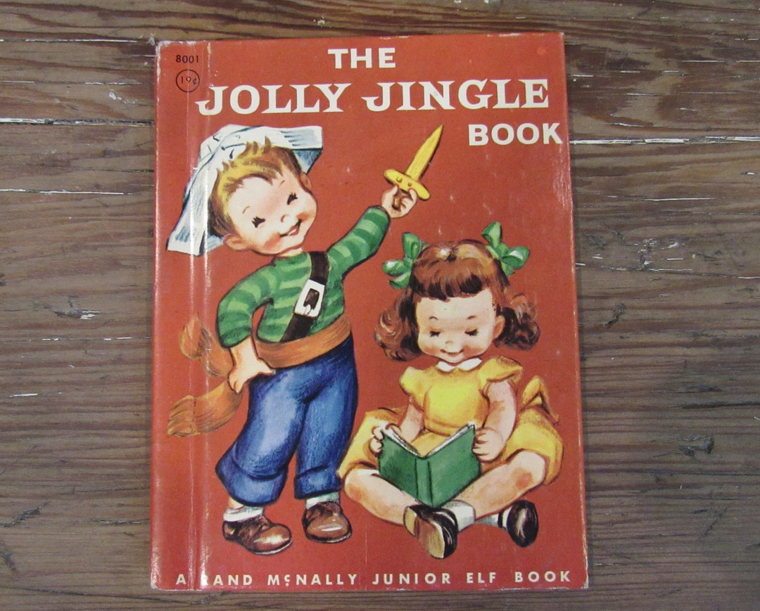Vintage the JOLLY JINGLE Book 1951 A Rand Mcnally Junior Elf Children's ...