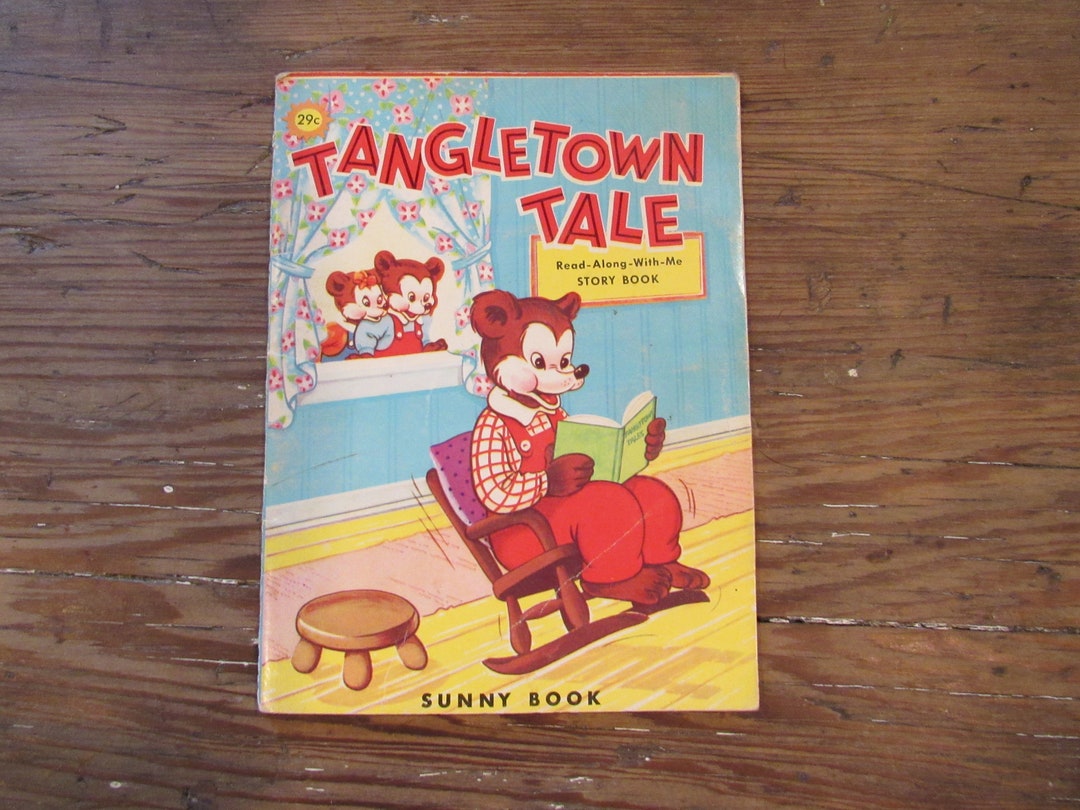 Vintage 1969 TANGLETOWN TALE Children's Read-along-with-me Story Book ...
