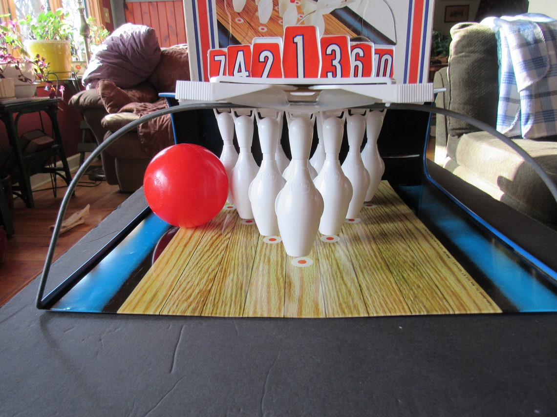 Vintage Tudor Games Bowl Metal Bowling Game 1966 Etsy