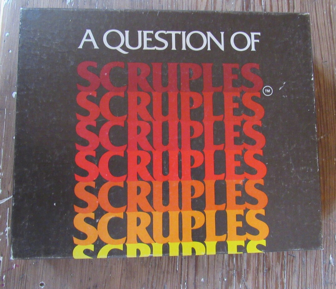 Vintage A QUESTION of SCRUPLES 1984 the Game of Moral Dilemmas Complete ...