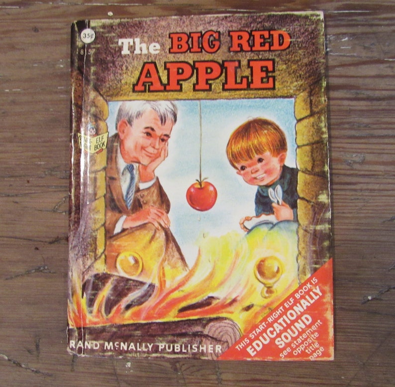 Vintage 1968 the BIG RED APPLE Children's Book Start-right Elf Book - Etsy