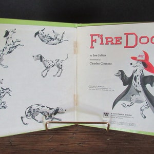 Vintage FIRE DOG Children's Book 1951 A Whitman Tell-a-tale Book - Etsy