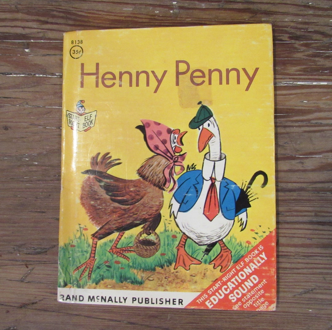 Vintage 1966 Henny Penny Children's Book Start-right Elf Book - Etsy