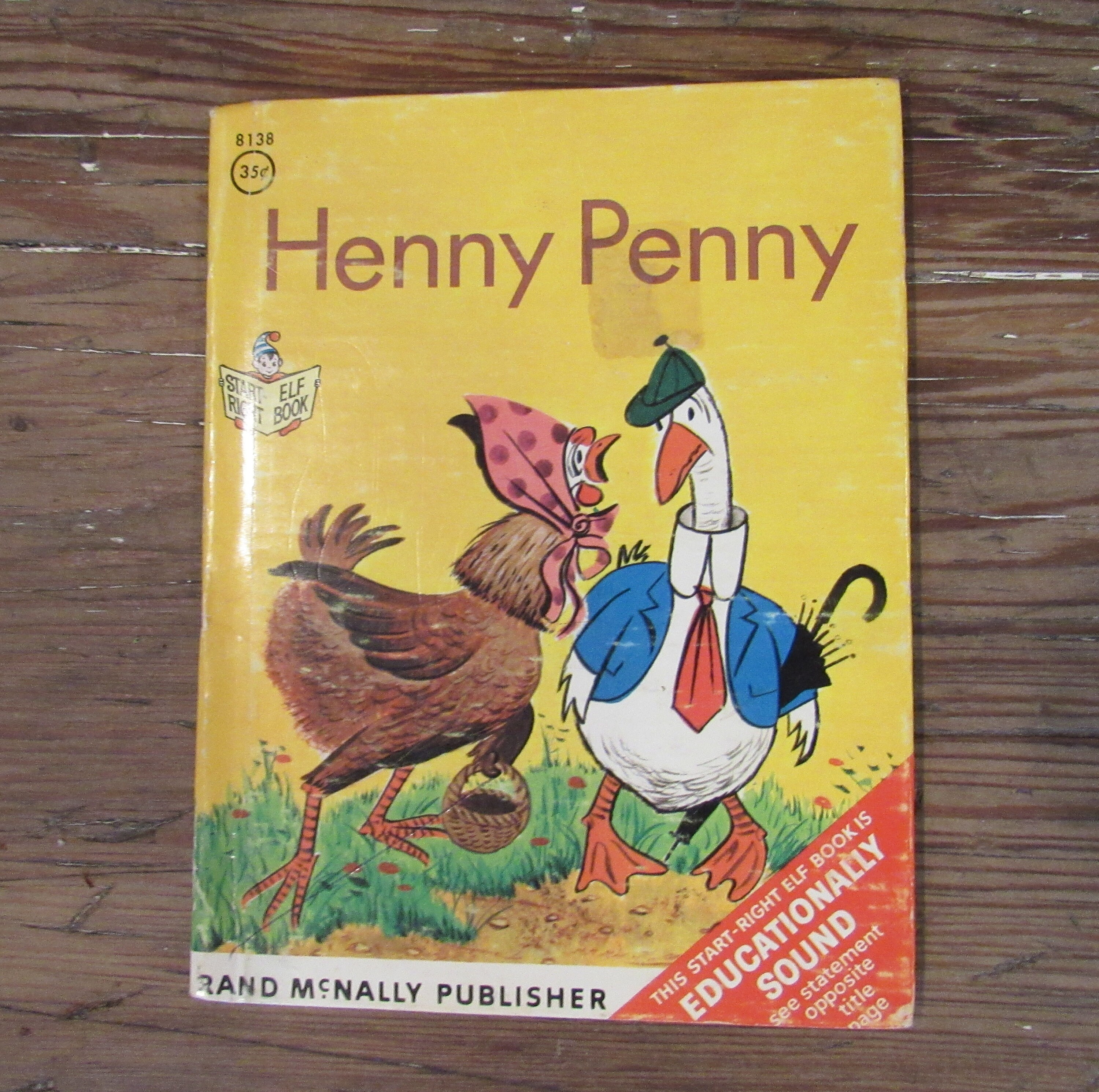 Vintage 1966 Henny Penny Children's Book Start-right Elf Book - Etsy