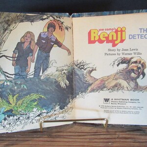 Vintage 1978 Joe Camp's BENJI the Detective Children's Book A Tell-a ...