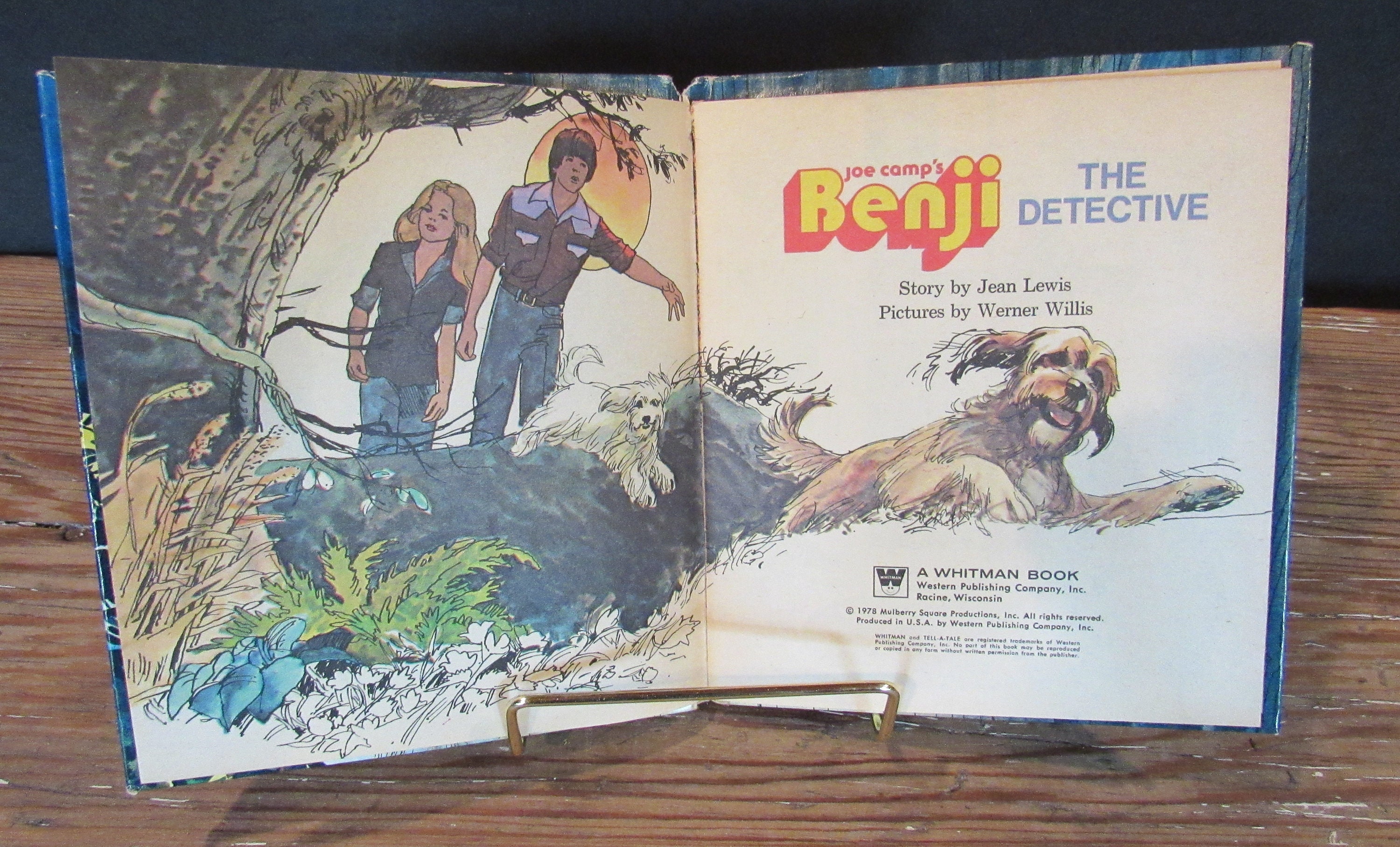 Vintage 1978 Joe Camp's BENJI the Detective Children's Book A Tell-a ...