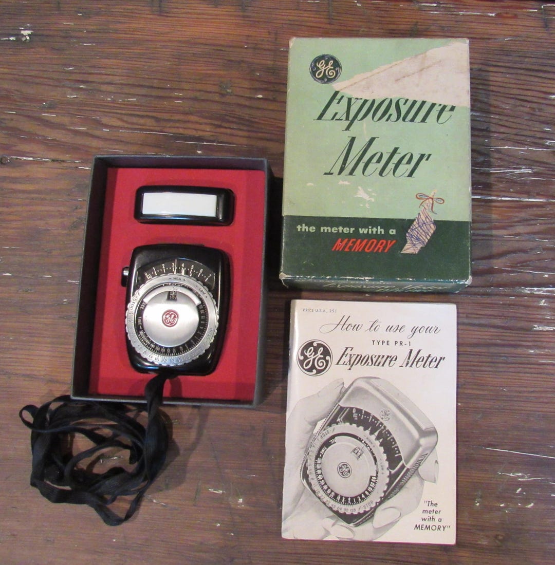 Vintage GE Exposure Meter Type PR-1 With Original Box and Manual - Etsy