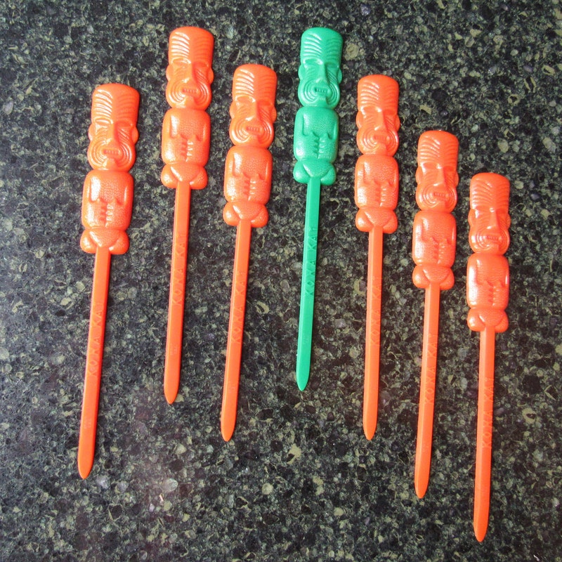 Tiki Swizzle Sticks - Etsy