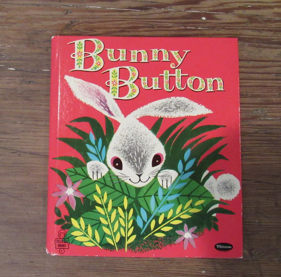 Vintage 1953 Bunny Button Children's Book A Tell-a-tale Book - Etsy