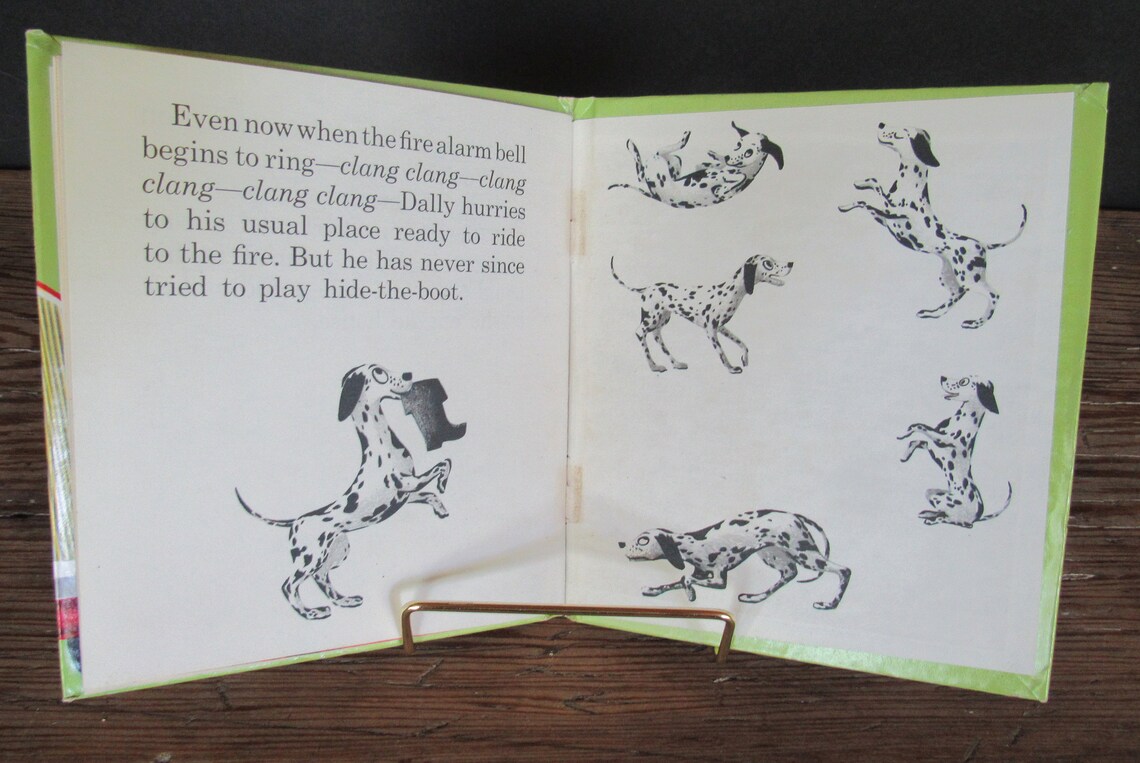 Vintage FIRE DOG Children's Book 1951 A Whitman Tell-a-tale Book - Etsy