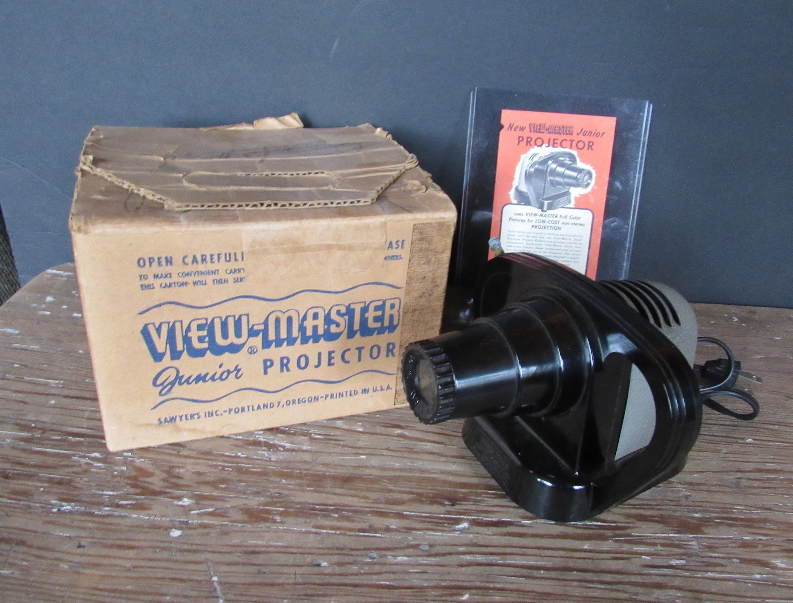 Vintage VIEW-MASTER Junior Projector 1950's Works With Original Box - Etsy