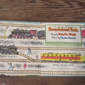 Vintage 1958 Roundabout Train Children's Tell-a-tale Book - Etsy